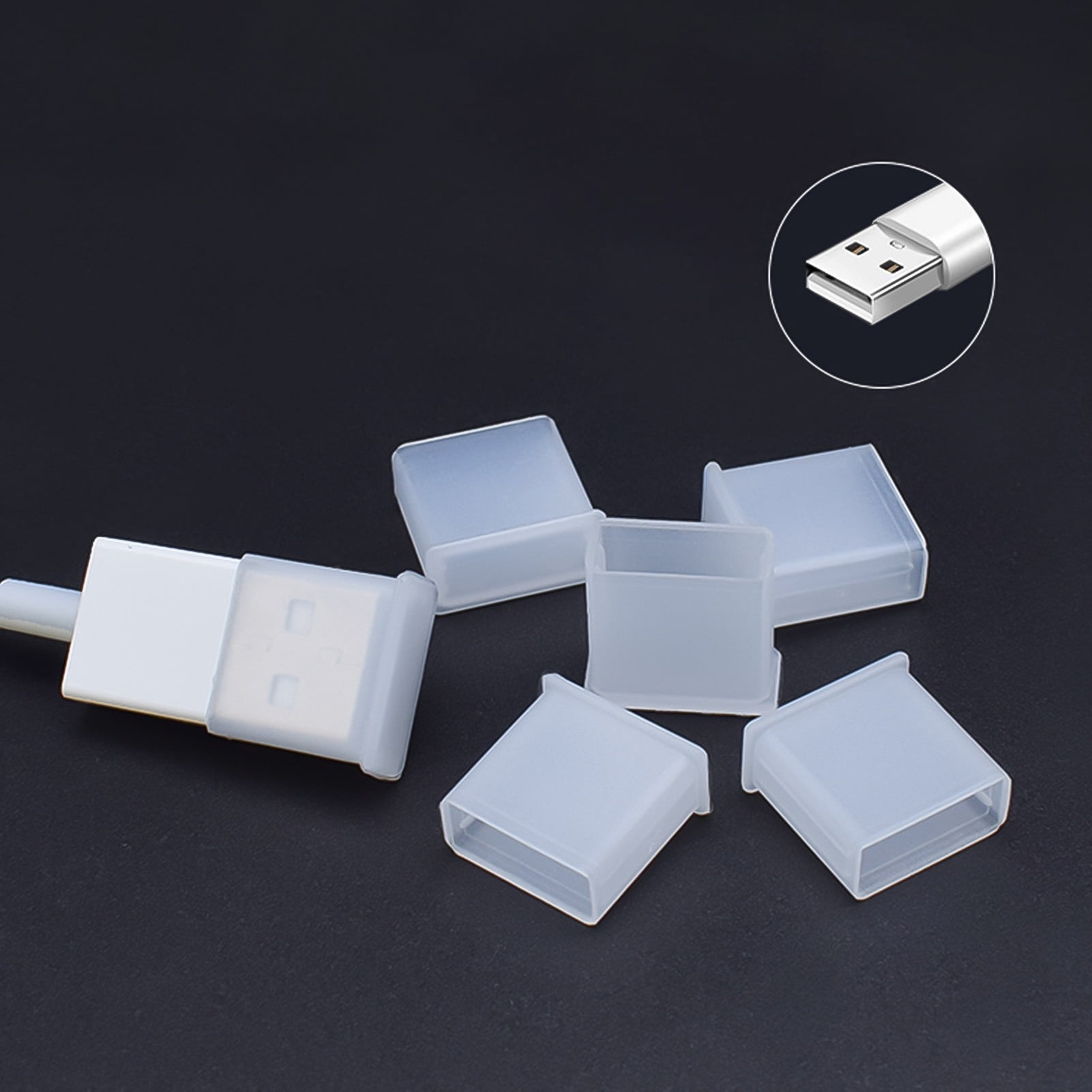 USB Anti Dust Covers 5Pcs Dust Protector Cap Anti Dust Reusable Plastic ...