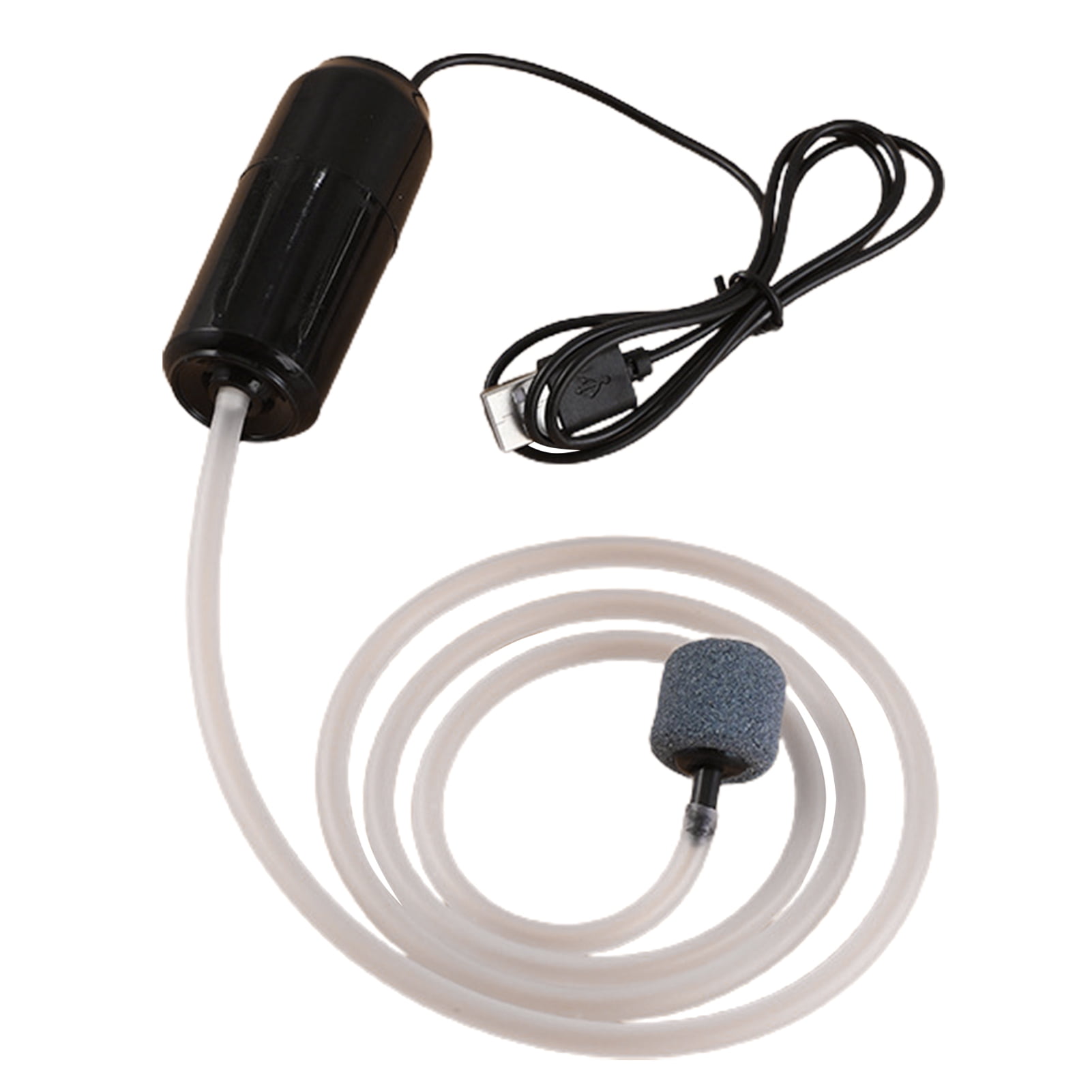 USB Aquarium Air Pump Silent Fish Tank Aerator with Hanging Buckle for ...