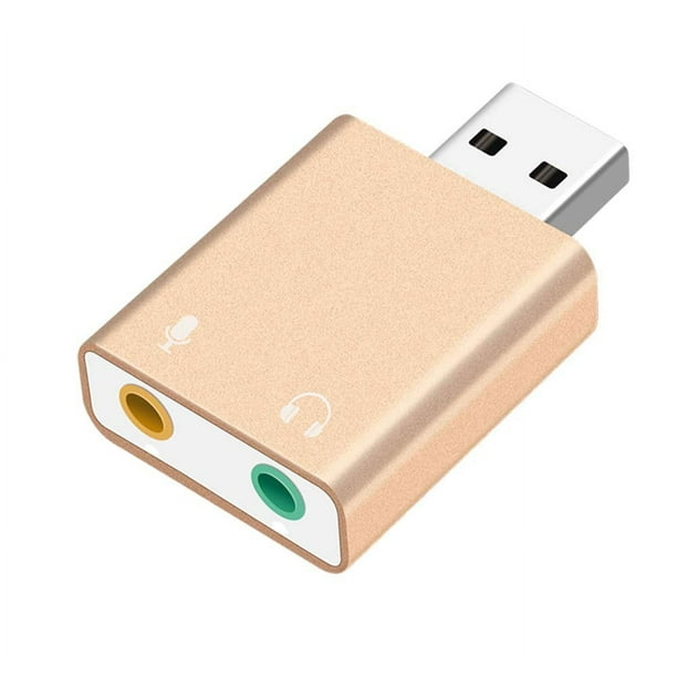 USB to Audio External Stereo Sound Adapter with 3.5mm Headphone and ...