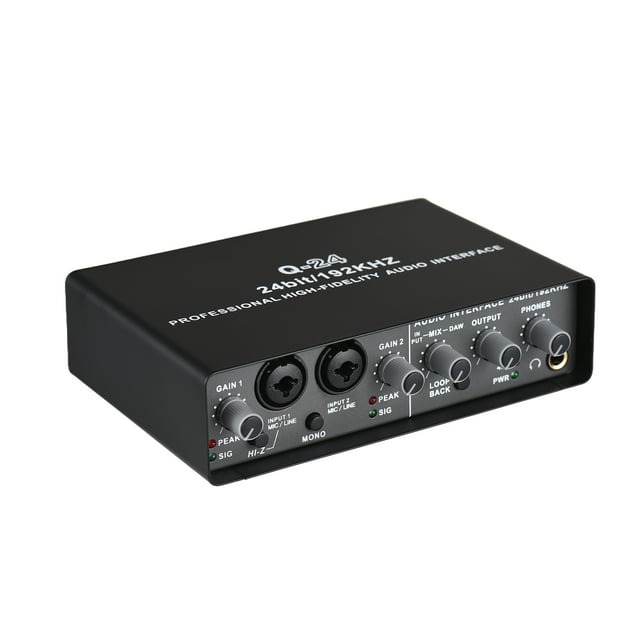 USB Audio Interface for Recording Professional Sound Card with 48V ...