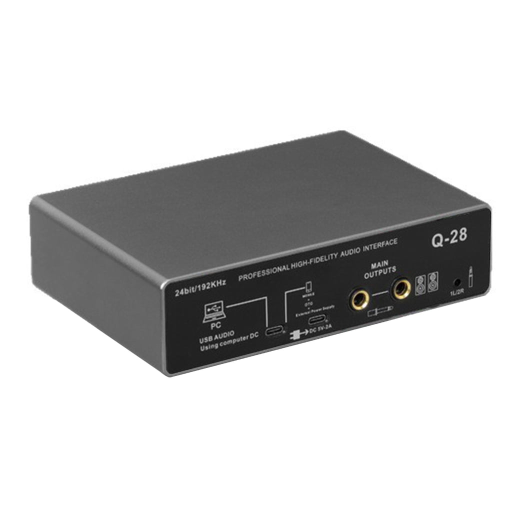 USB Audios Interfaces for PC Computer Plug And Play USB Recording Sound ...