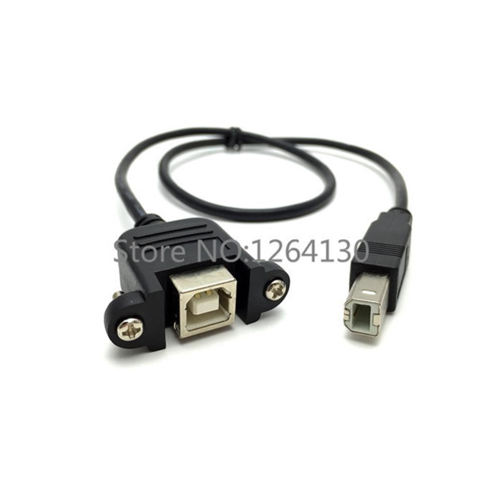 USB B Male to Female USB Type B Male to USB Type B Female Printer Panel ...