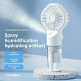 USB Bladeless Misting Fan Mini Cool Mist Humidifier Portable Air Cooler ...