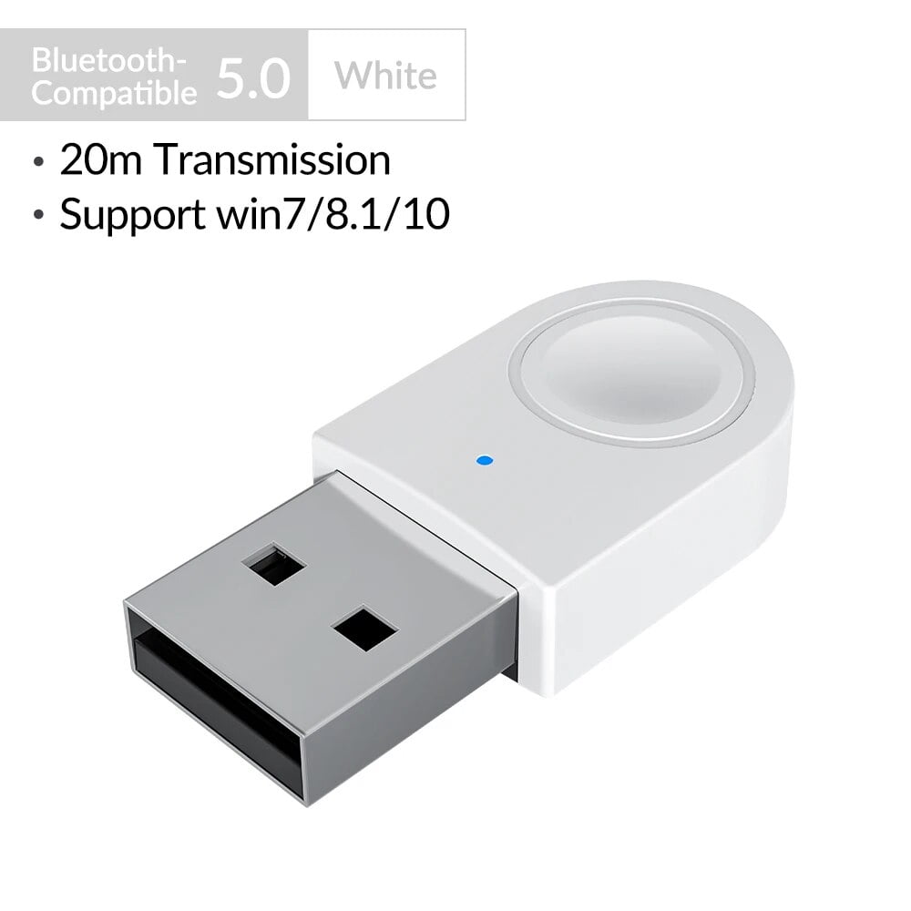 USB Bluetooth 5.0 Dongle Adapter Mini Wireless Mouse Music Audio ...