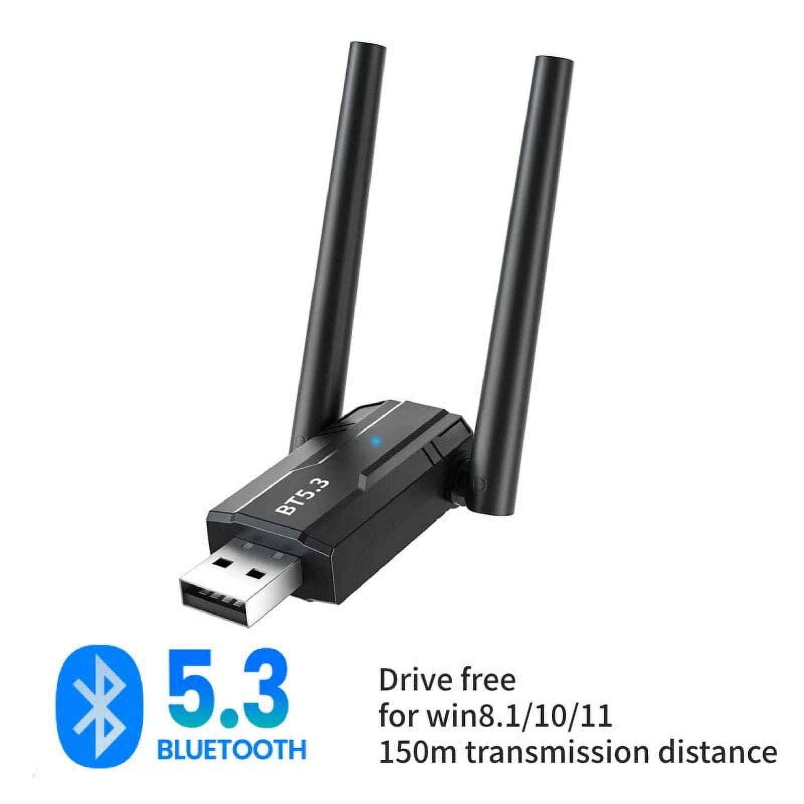 USB Bluetooth 5.3 Adapter for PC Speaker Wireless Mouse Keyboard Music Audio Receiver ...