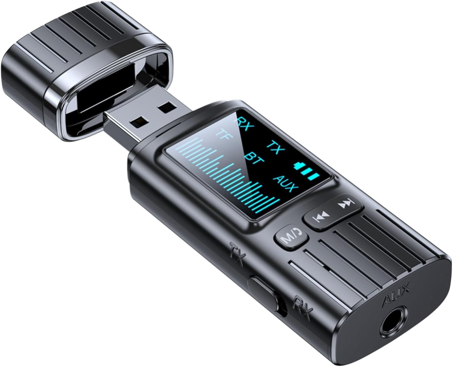 USB Bluetooth 5.4 Transmitter Receiver, 2-in-1 Mini Wireless Audio ...