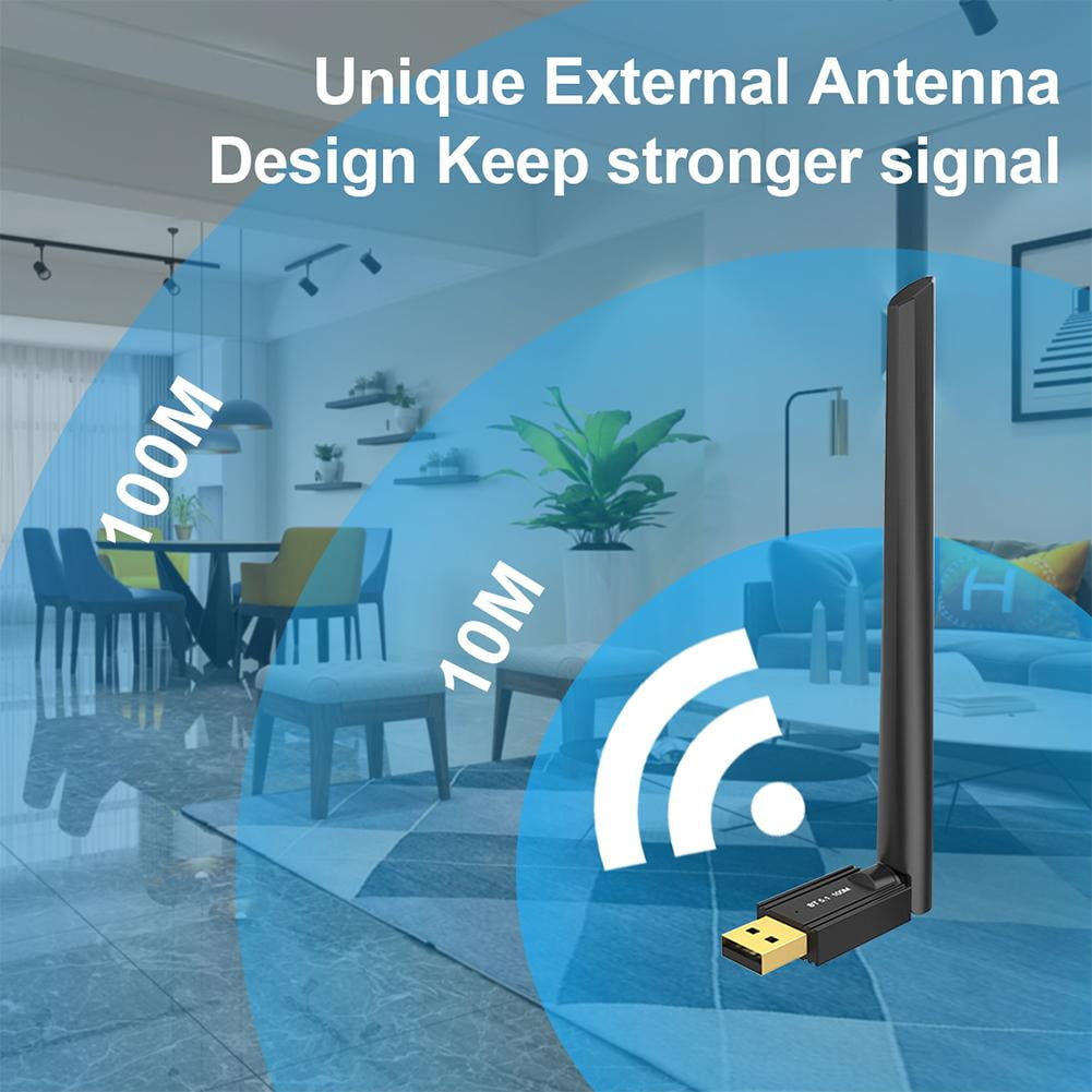 USB Bluetooth 51 53 Adapter 100M Long Range Bluetooth EDR Wireless For ...