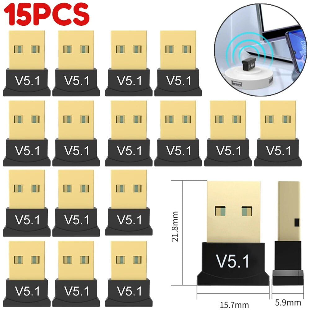 USB Bluetooth Adapter Audio Dongle 2.4GHz Wireless Transmitter Receiver ...