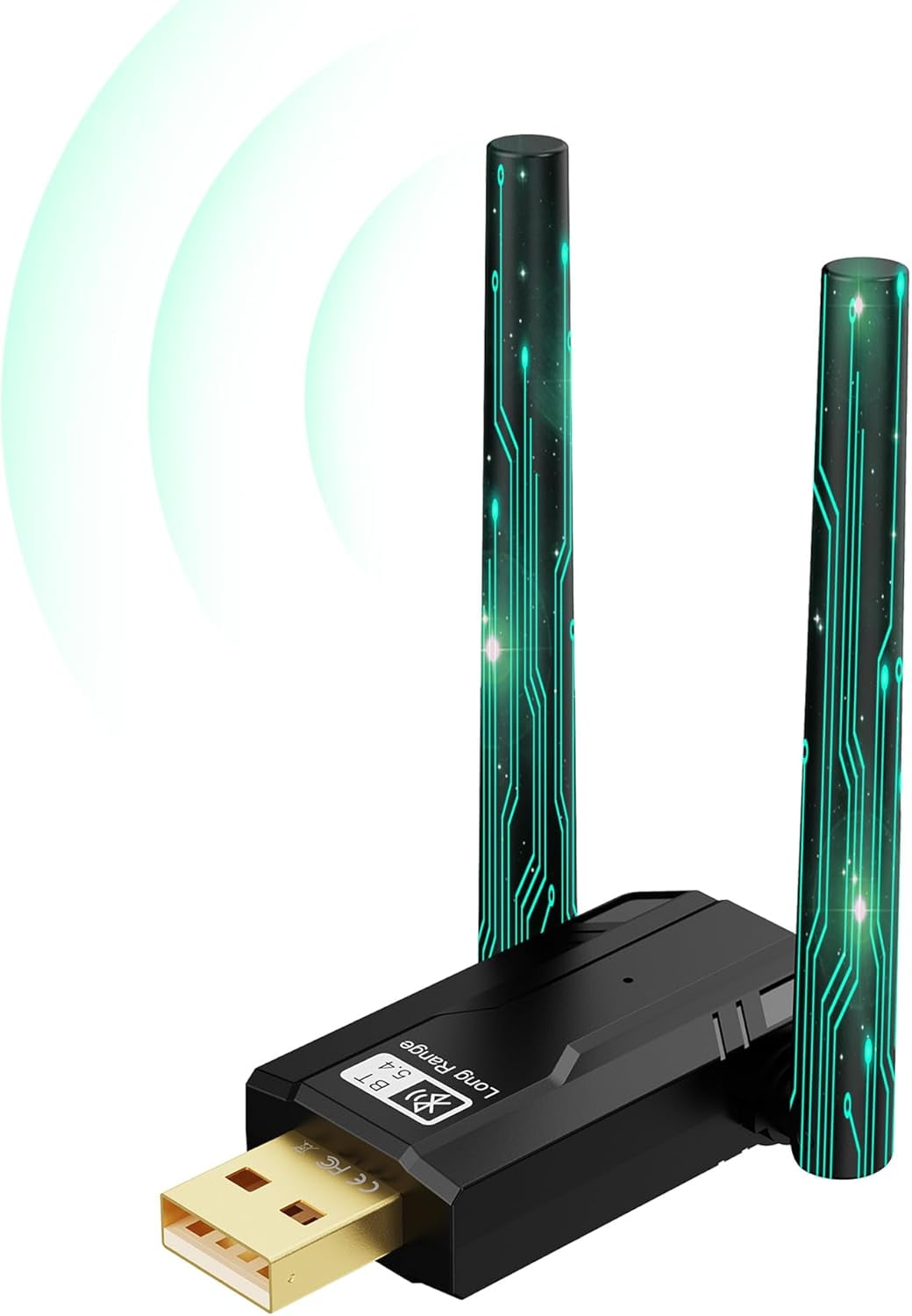 USB Bluetooth Adapter for PC, 5.4 Plug & Play Bluetooth Dongle PC Transmitter & Reciver, EDR ...