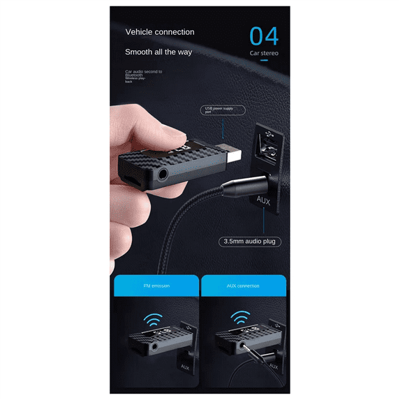 USB Bluetooth Audio Adapter Bluetooth Receiver Wireless Receiver Car ...