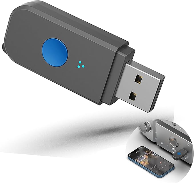 USB Bluetooth Car Kit [Stronger Mics& Noise Cancellation] &[Plug-and ...
