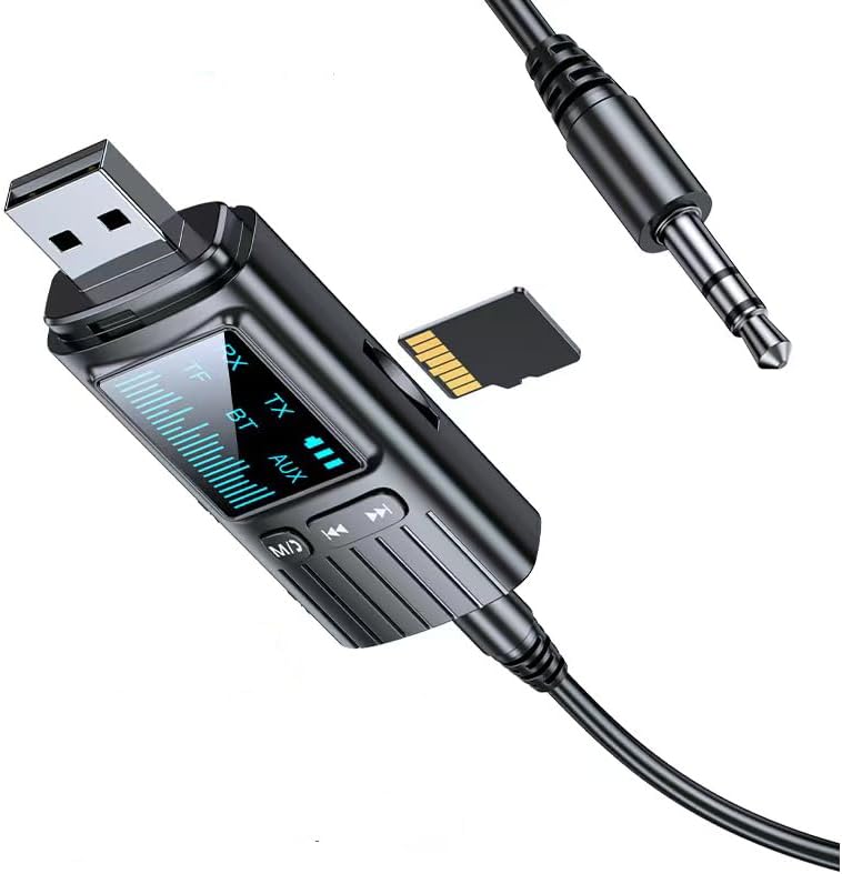 USB Bluetooth Transmitter Receiver, 2 in 1 Mini Wireless Audio Adapter ...
