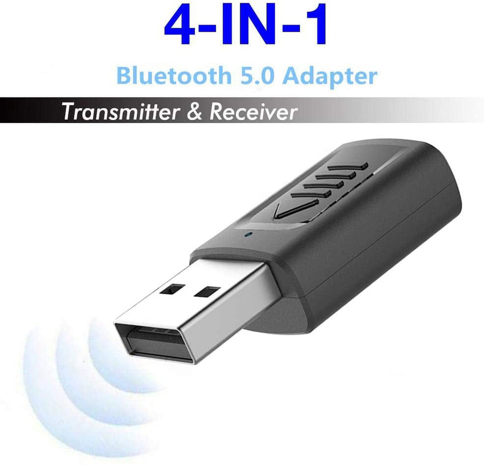 USB Bluetooth Transmitters 5.0 Wireless Audio Music Stereo adapter ...