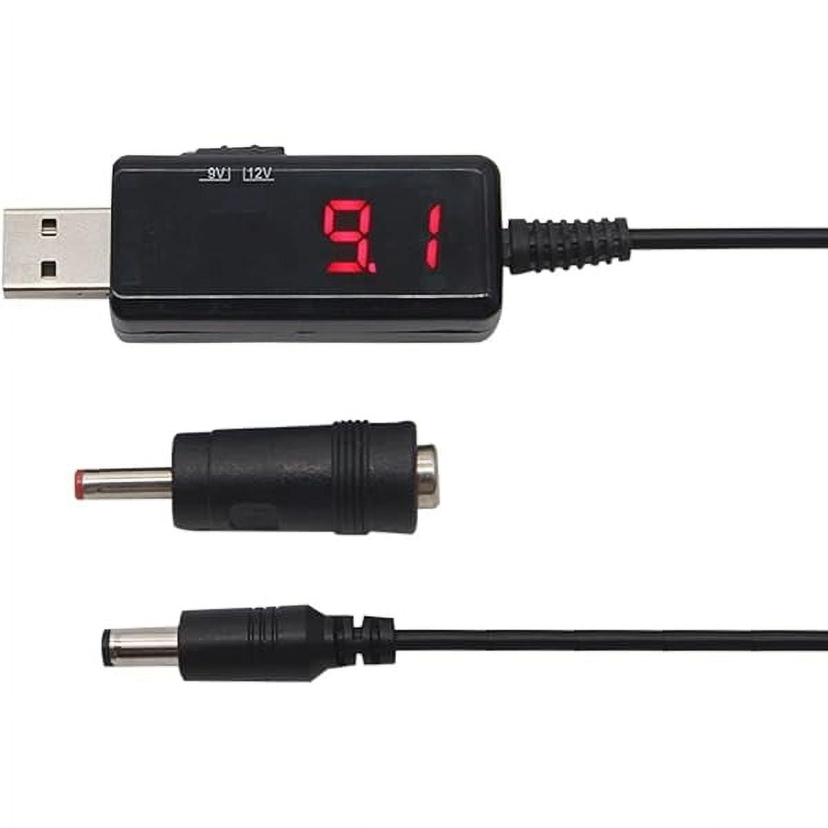 USB Boost Converter Cable DC 5V to 9V 12V USB Step-up Cable USB to DC 5 ...