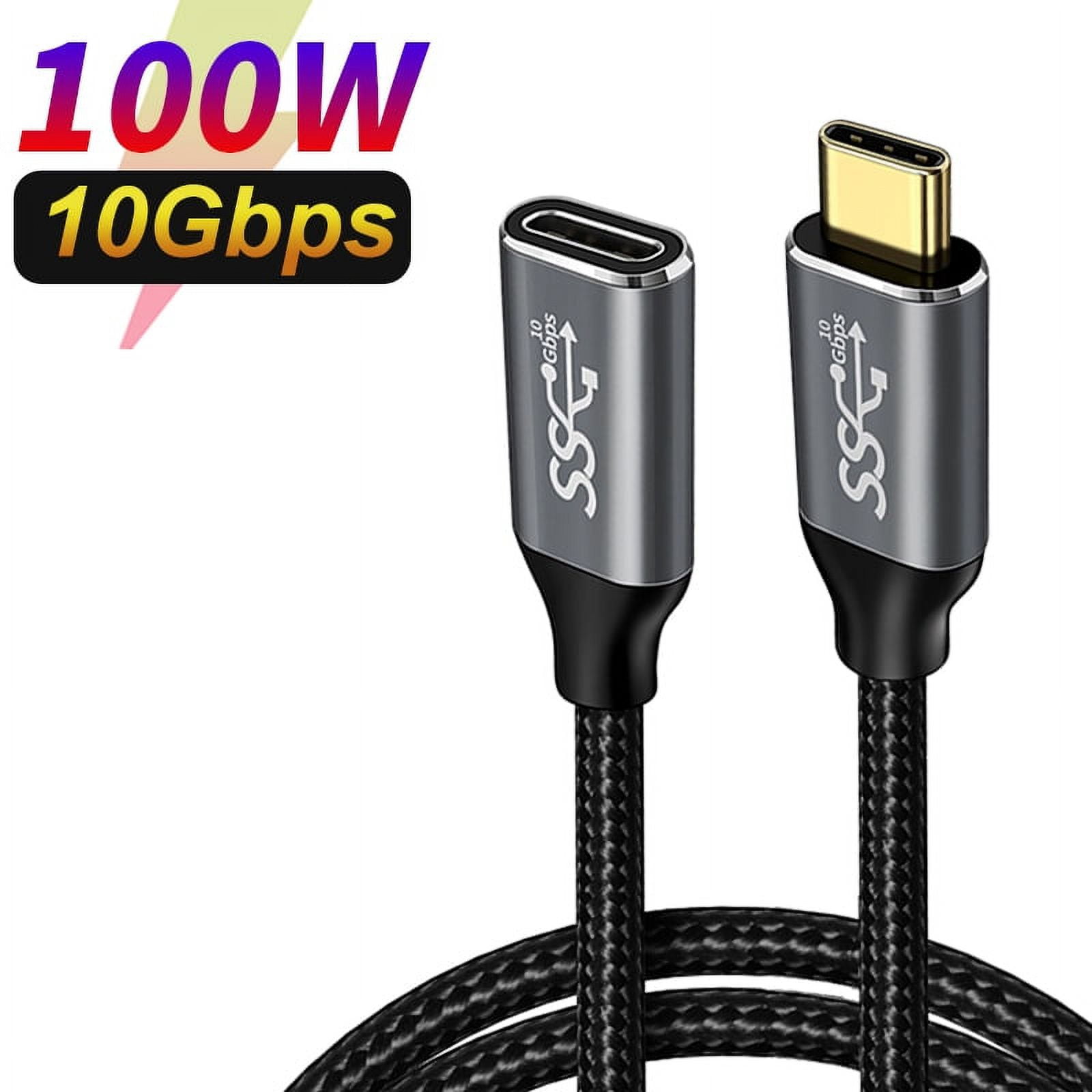 USB C 10Gbps Extension Cable Type C 100W Extender Cord Male to Female ...