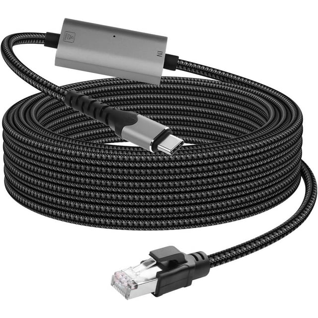 Usb C To 2 5 Gbps Ethernet Cable 6 5 Ft Rj45 Lan To Usb C Adapter Directly Connected Cat