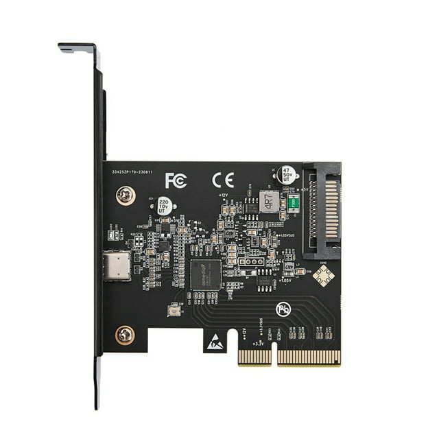 USB-C 3.2 Gen 2x2 PCI-E Gen 3 X4 Type-C Expansion Card 20Gbps ASMedia ASM3242 Chipset with SATA ...