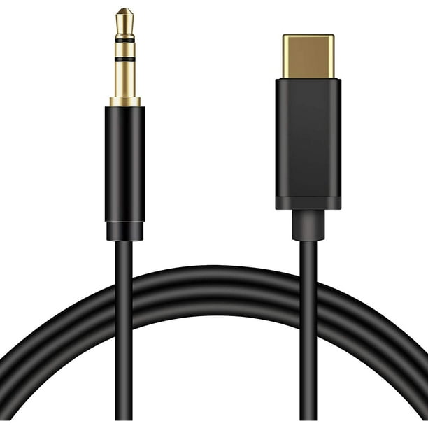 USB C to 3.5mm Aux Cord 3ft Type C Male to 3.5 Audio Jack Adapter Aux to USBC Cable Headphone ...