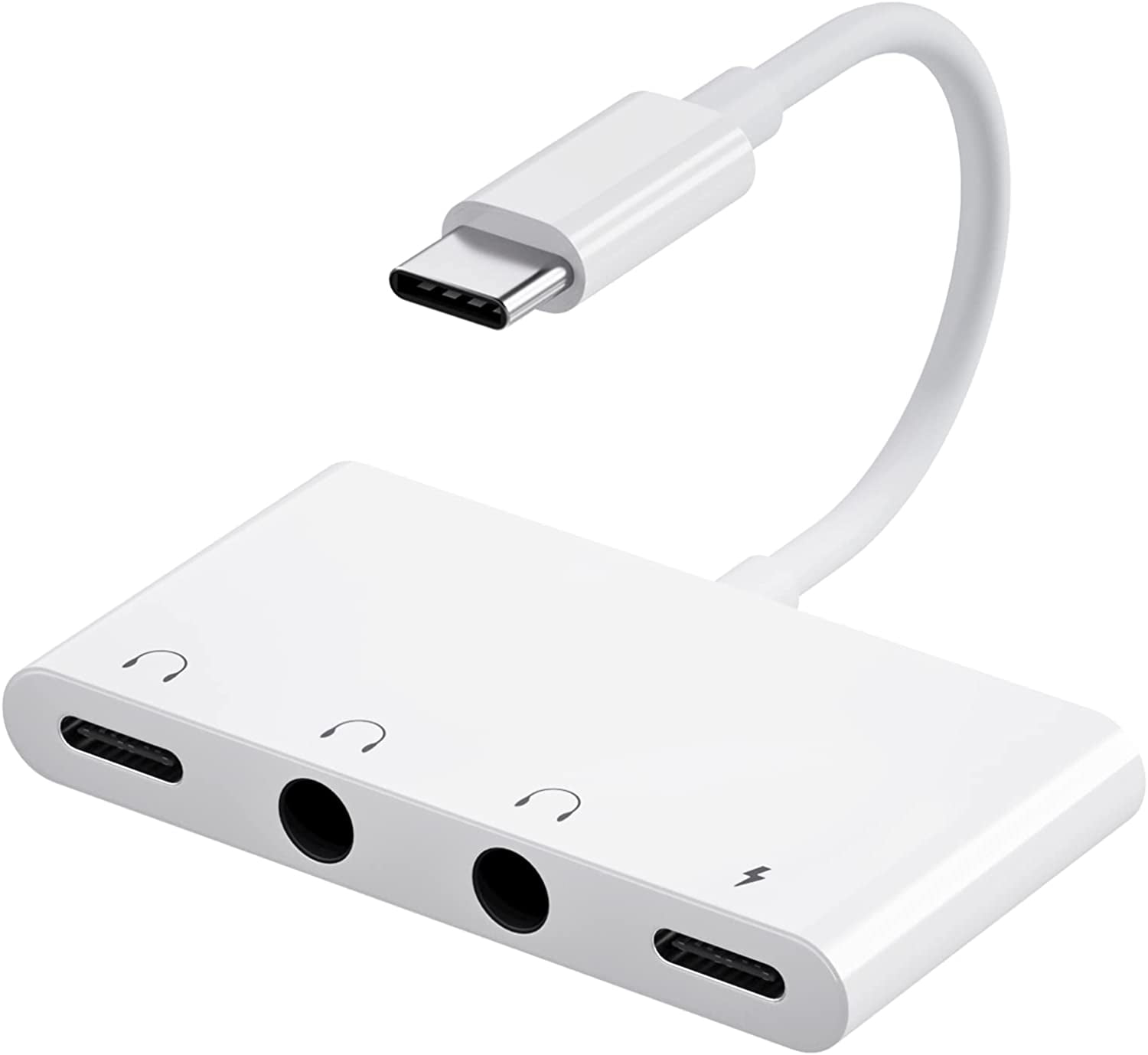 USB C to 3.5mm Headphone Audio Splitter, iPad Pro Aux Headphone Jack ...