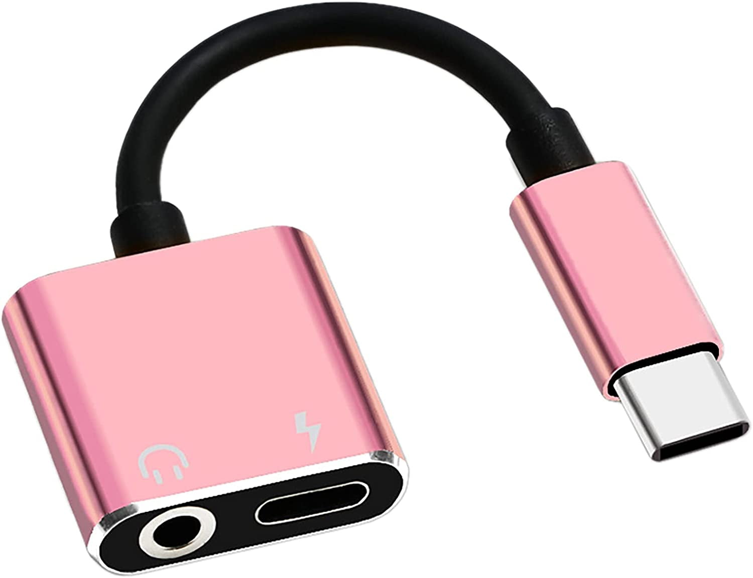 USB C to 3.5mm Headphone and Charger Adapter, 2 in 1 Type C to Aux ...