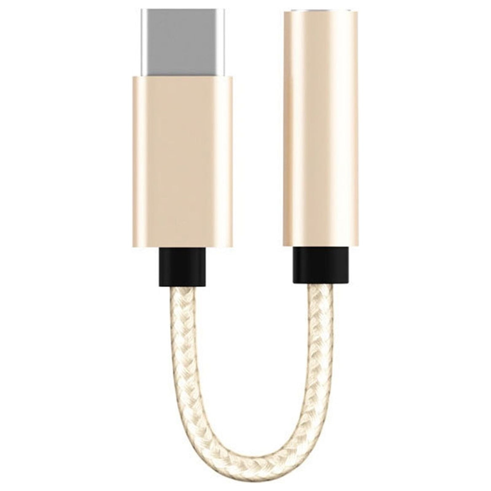 USB C to 3.5mm Headphone Jack Adapter, Type C Male to Female Audio Aux ...
