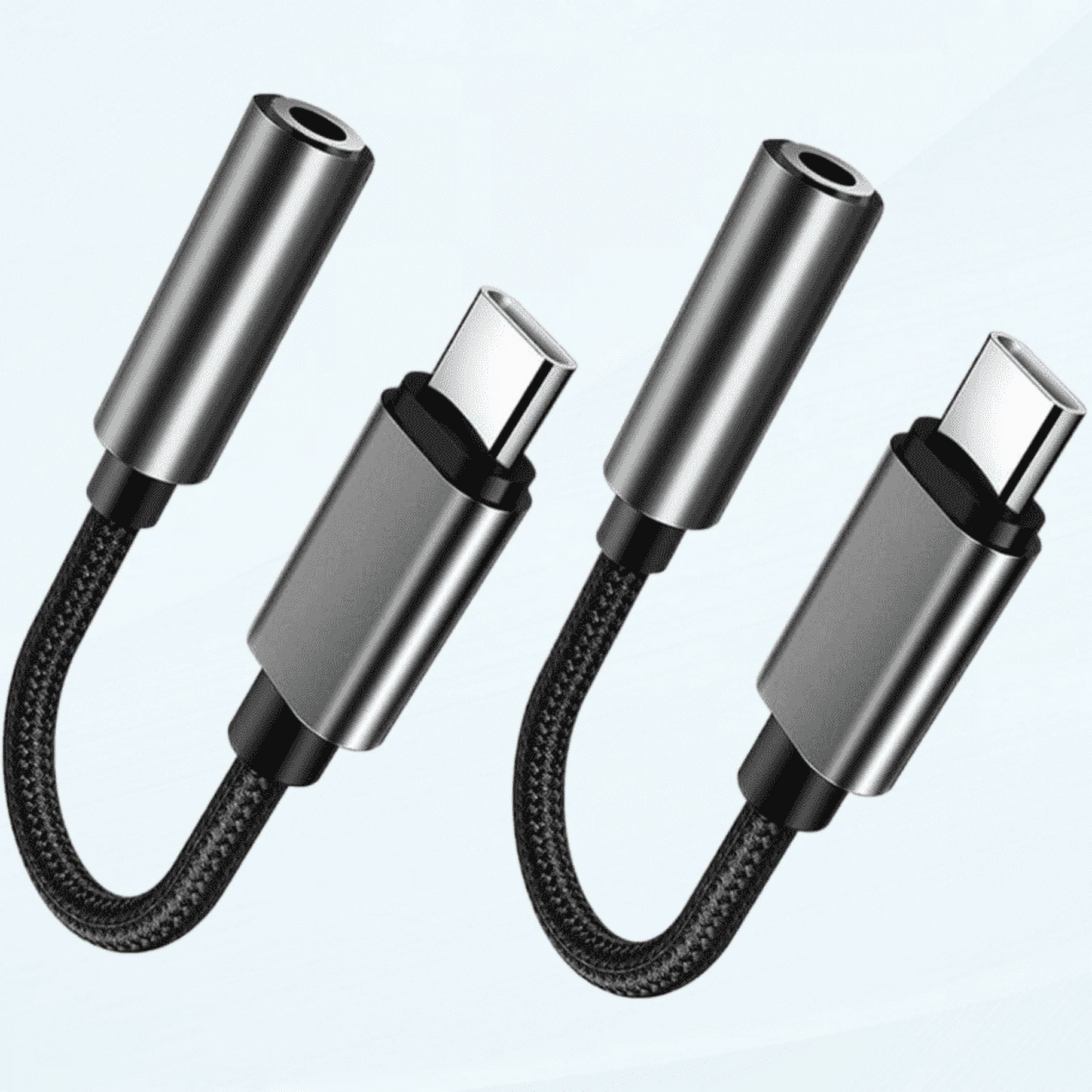 USB C to 3.5mm Jack Headphone Adapter 【2 PACK】 Type C Headphone Jack ...