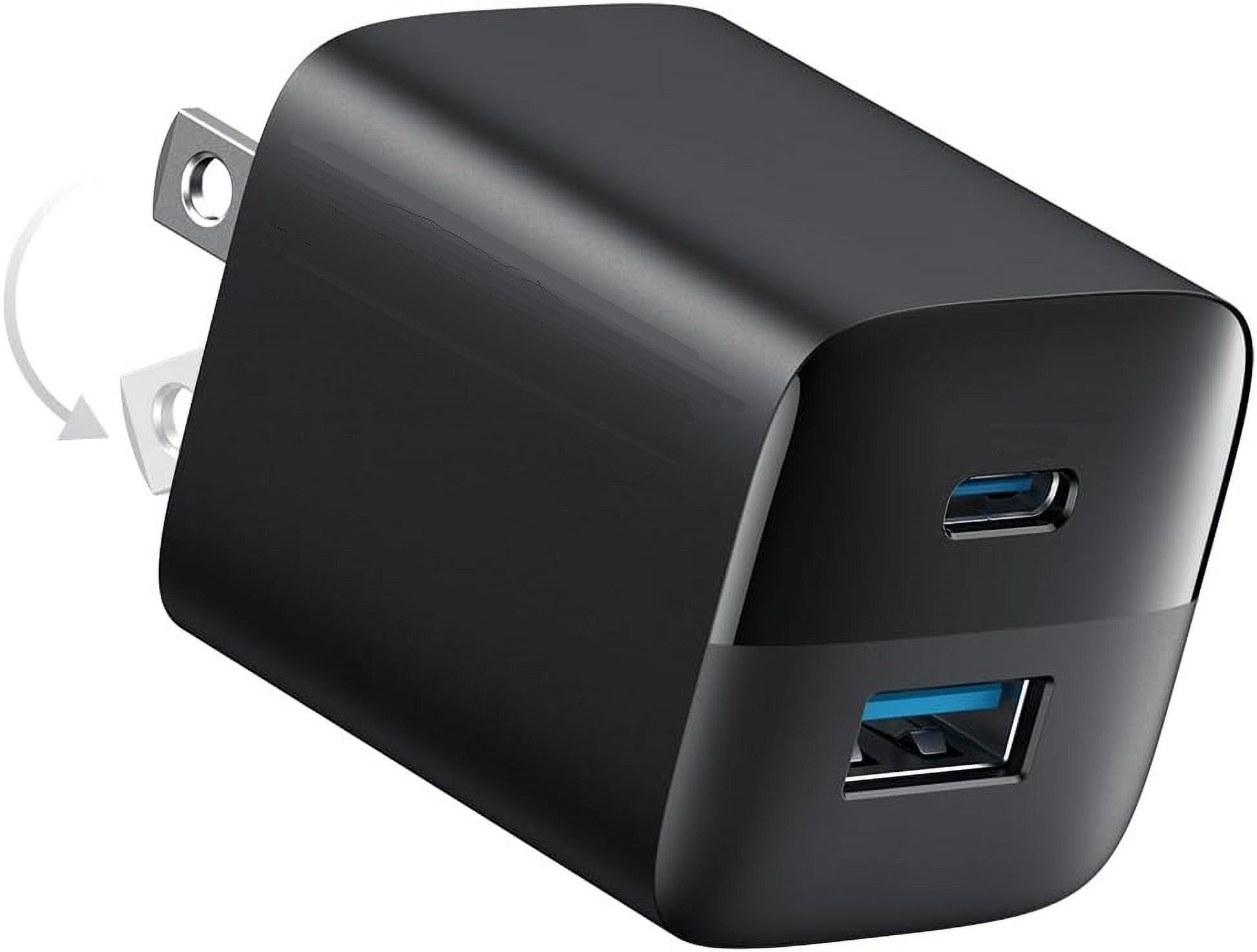 Jaspertronics USB C 33W Charger, 2 Port Compact Charger with Foldable ...