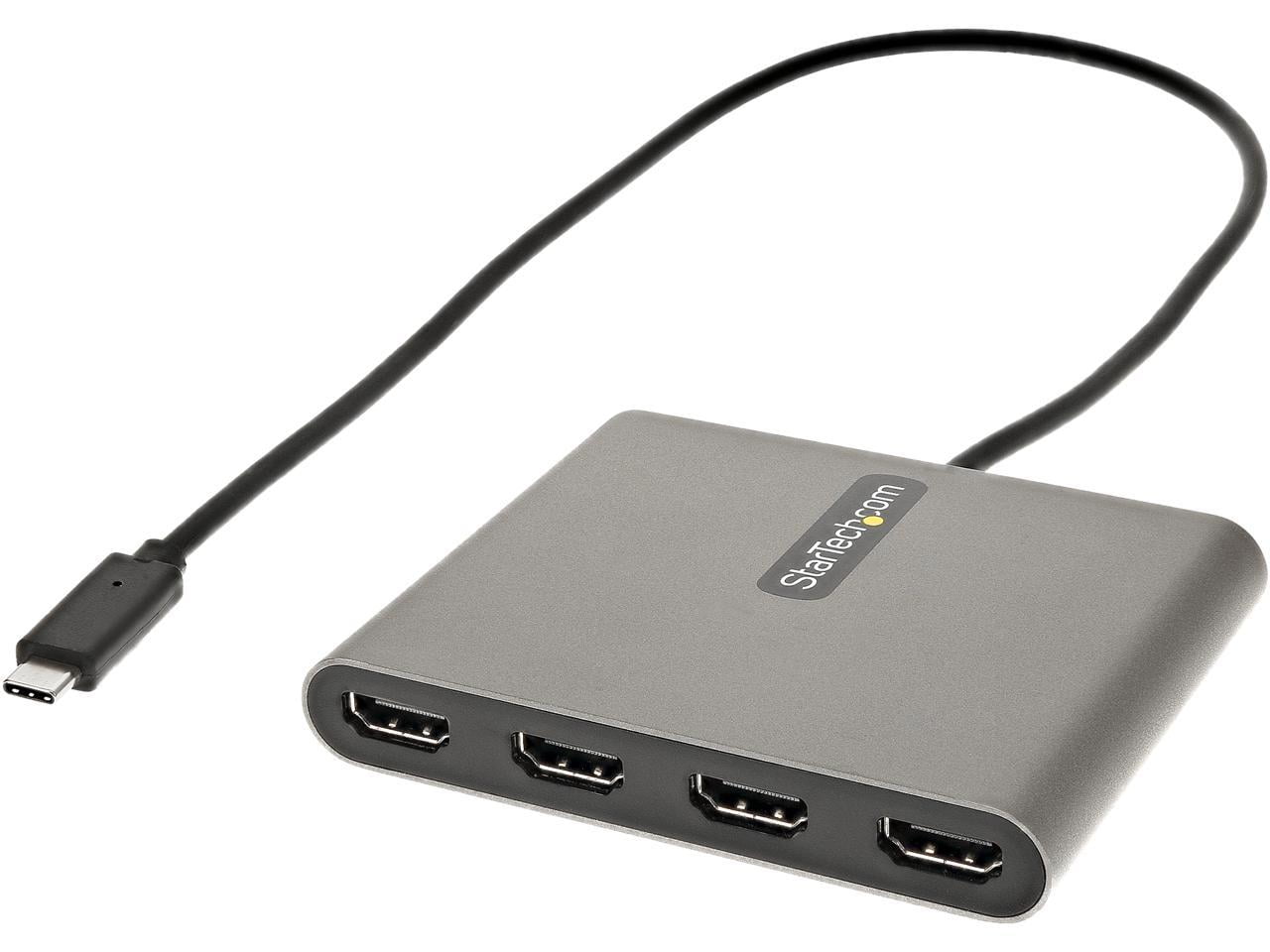 USB-C to 4 HDMI Adapter, External Video & Graphics Card, Quad Monitor ...