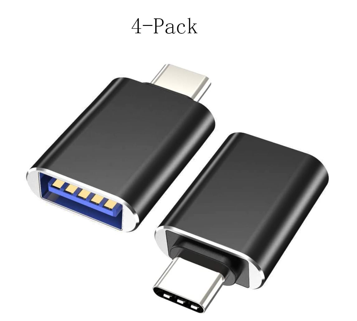 USB C to USB A3.0 dapter [4-Pack], Thunderbolt 3 to USB 3.0 OTG Adapter ...