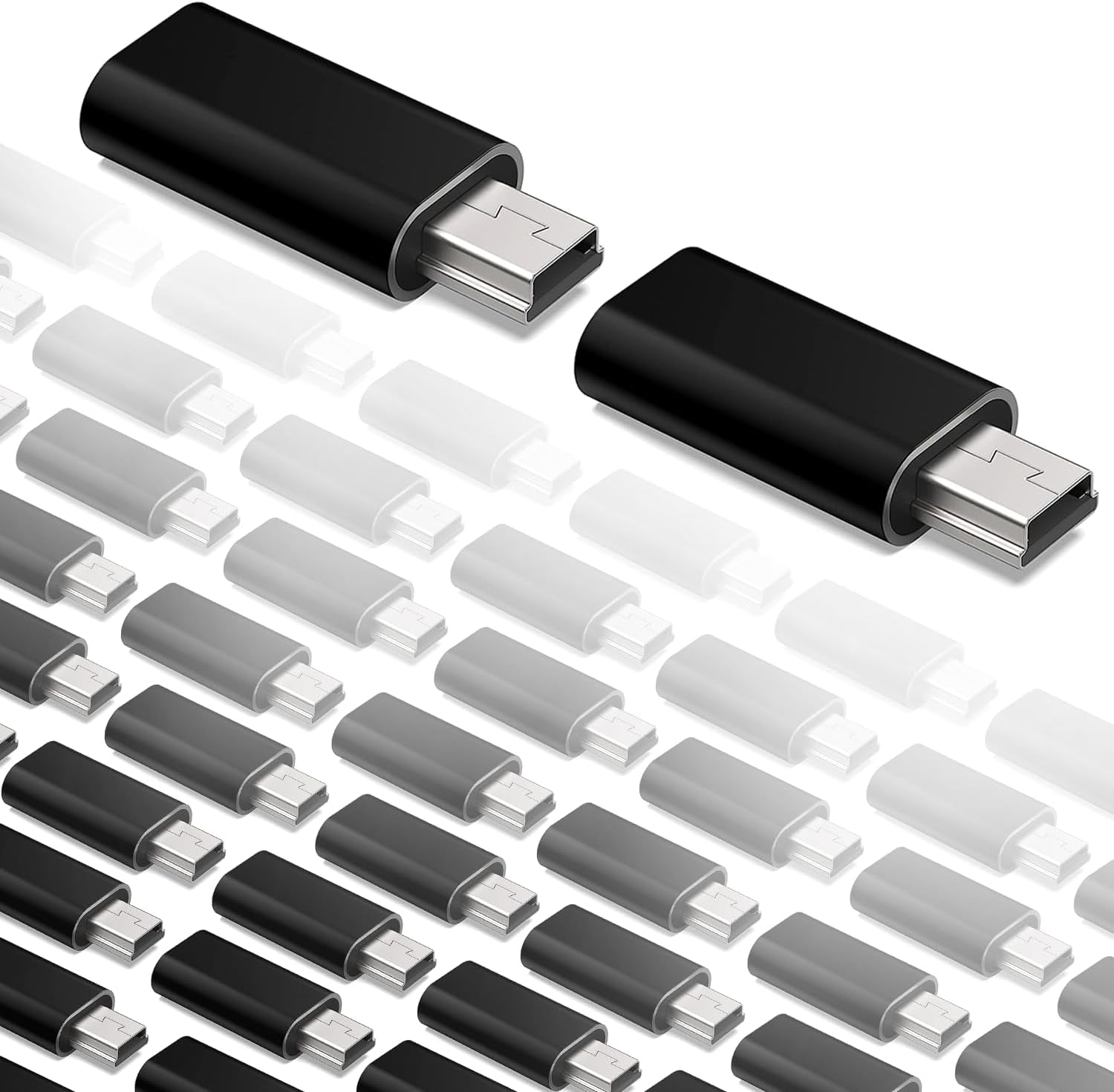 USB C Adapter 20 Pack Mini USB to USB C, Type C Female to Mini USB Male ...