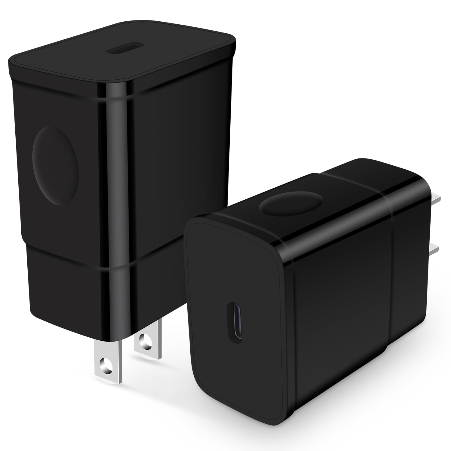 USB C Block,2Pack ABCPOW USB C Charger Block 25W PD Android Type C ...