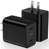 1-Pack 40w USB C ]Dual Port Power Delivery Fast Type C Charging Block ...