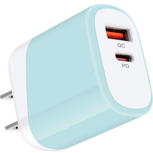 FiveBox 20W PD Type C USB Wall Charger Block, QC3.0 Dual Port, Fast ...