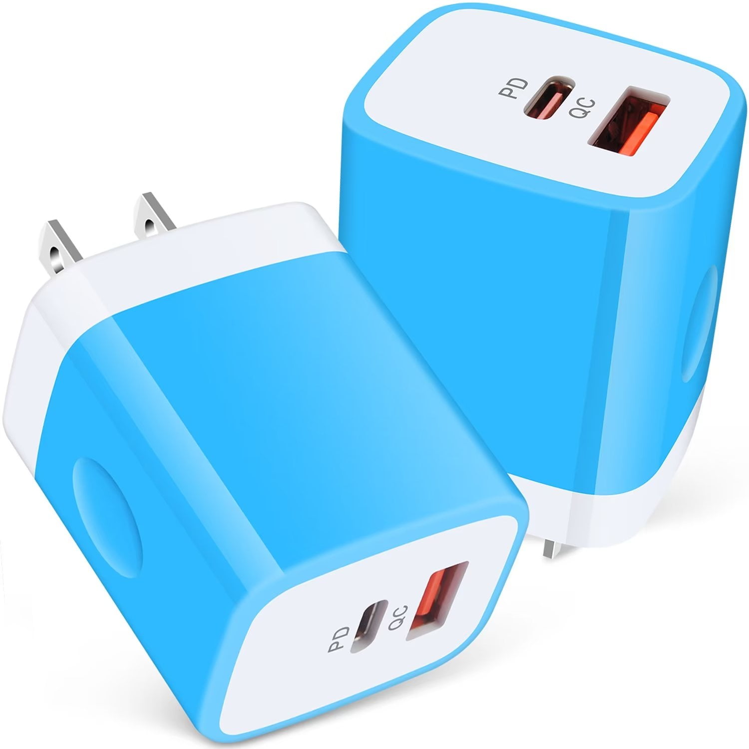 USB C Block,USB C Charger Block FiveBox 2pack 20W PD Type C Charger ...