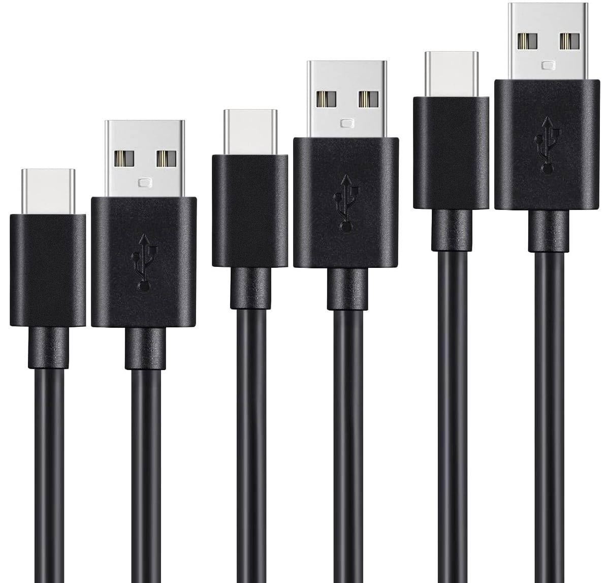 USB C Cable 0.8FT 3FT 6FT Type C Charger Fast Charging Cord Phone ...