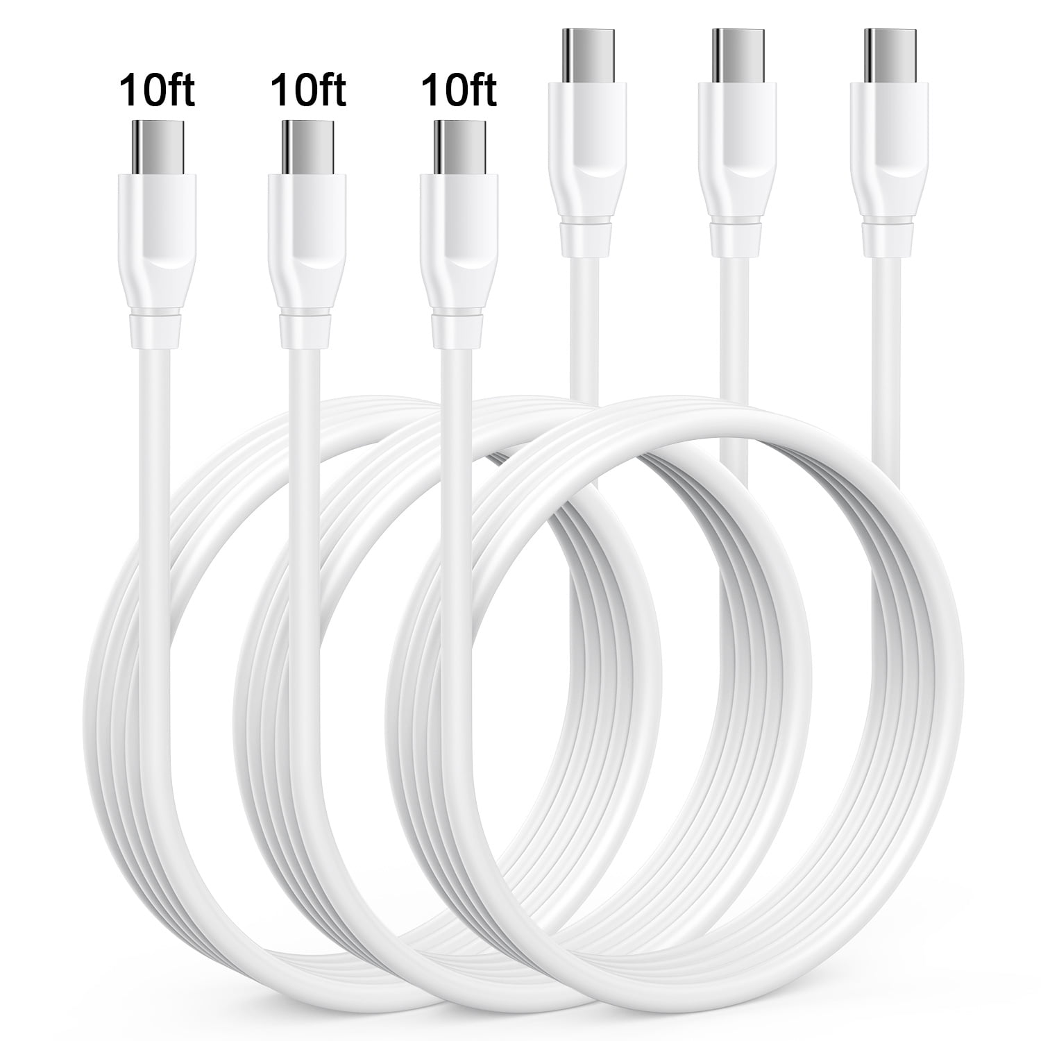 USB C Cable 10ft,USB C to USB C Cable 10ft,HAOANO 3PACK Charging Cable ...