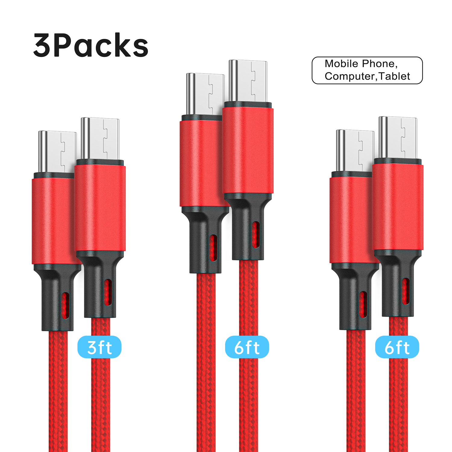 Carwires M404-RED - Micro-USB Charge & Sync Cable (4 ft.) - Walmart.com