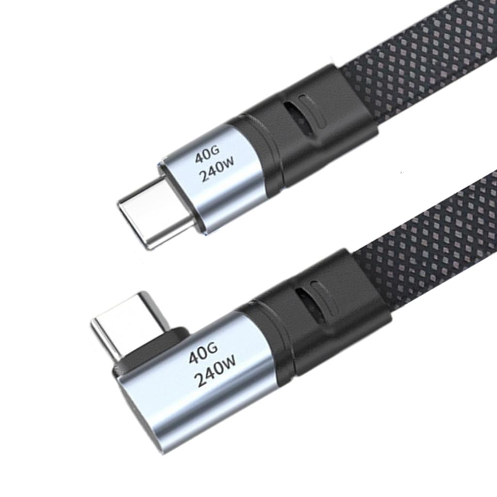 USB C Cable to USB C PD240W Type C Charger Fast Charging Right Angle ...