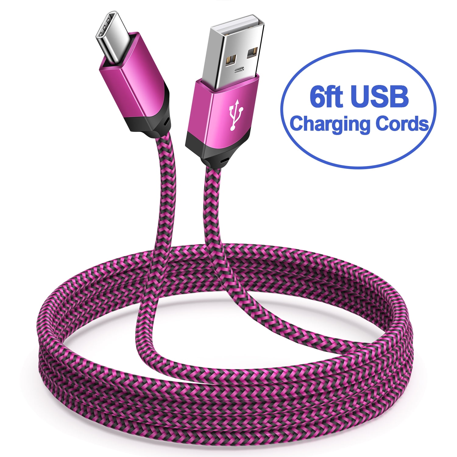 AILKIN USB C Cell Phone Wire, Fast Charging Type C to USB A Cable, Rose ...