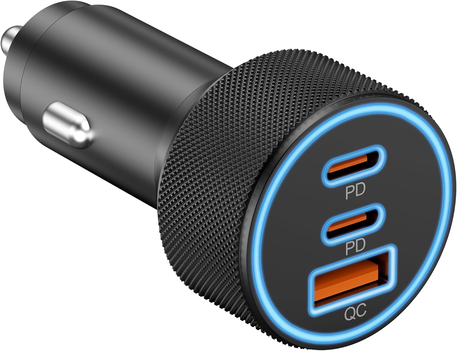 USB C Car Charger, 3 Port 67W Dual USB-C & USB-A Car Power Adapter PD ...