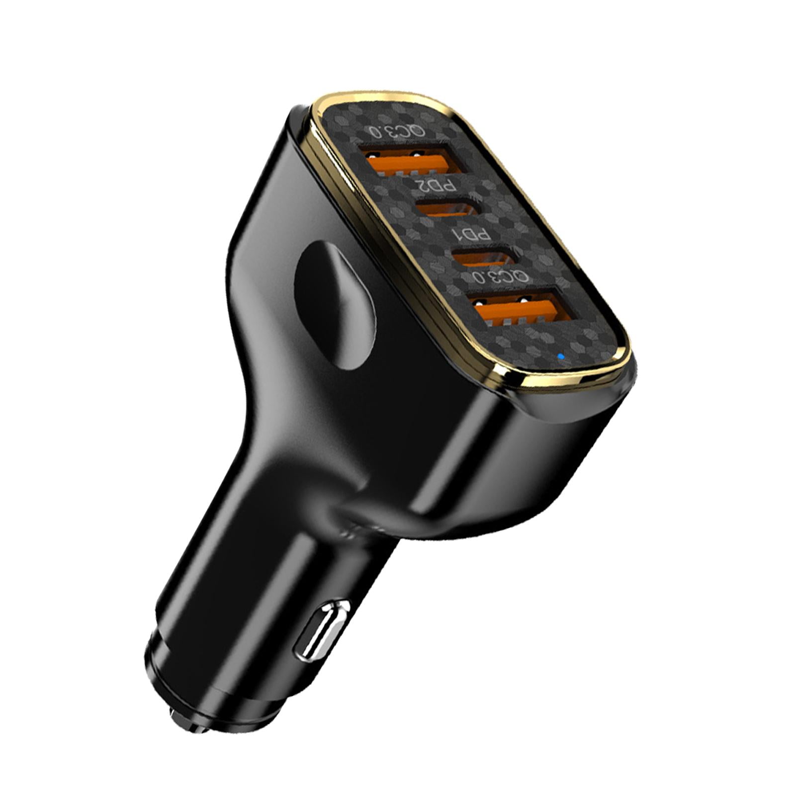 USB C Car Charger, 80W 4 Ports Super Fast Car Charger Adapter, Type C ...