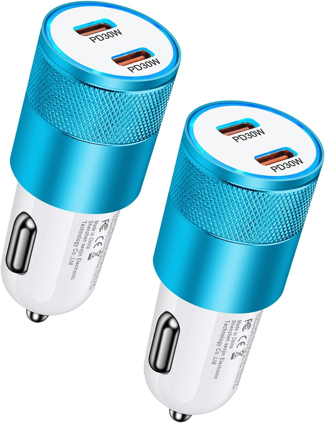 USB C Car Charger Adapter,AILKIN 2PACK 60W PD3.0 USB Type C Car Charger ...