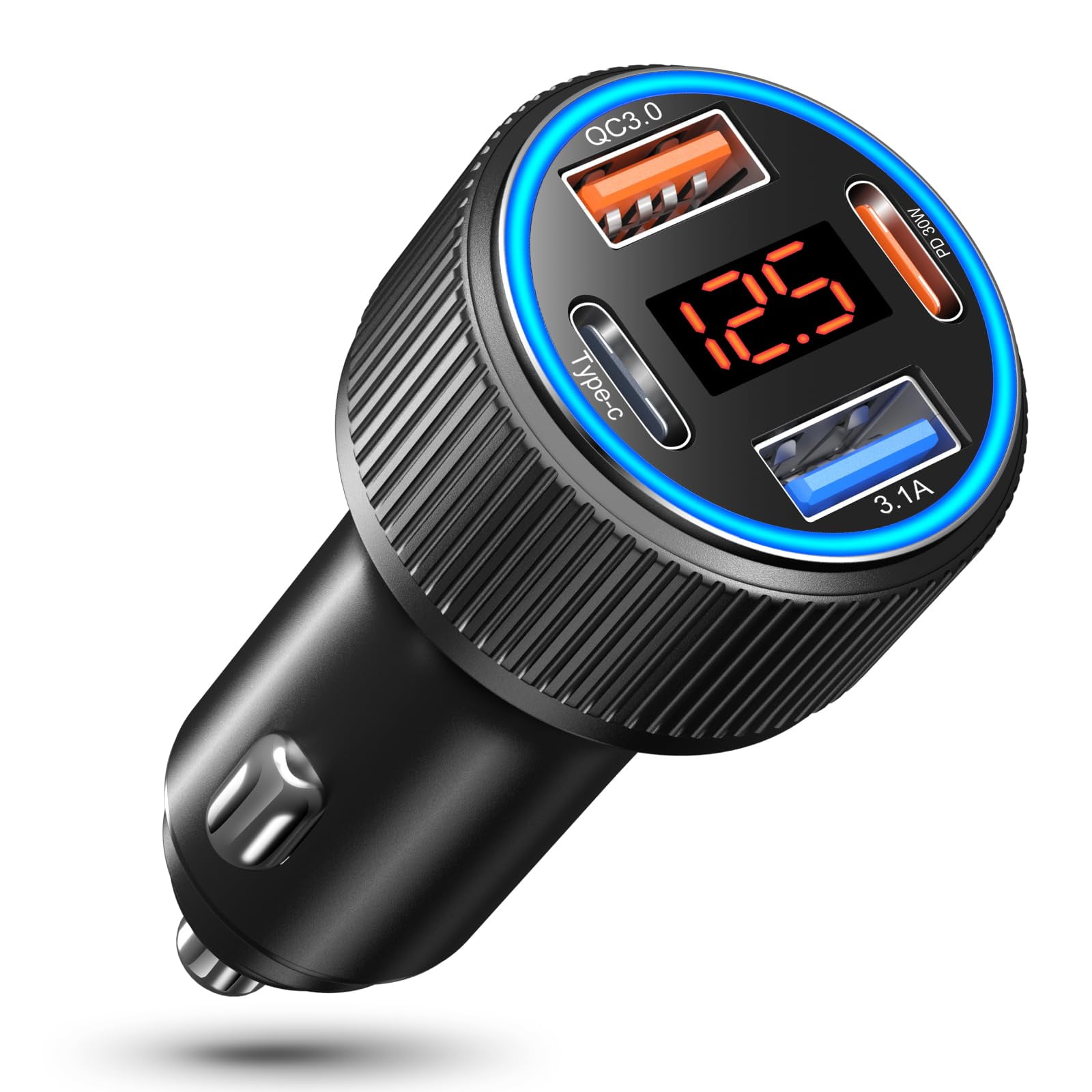 USB C Car Charger, Costyle 65W Dual USB-C & Multi Port Cigarette ...