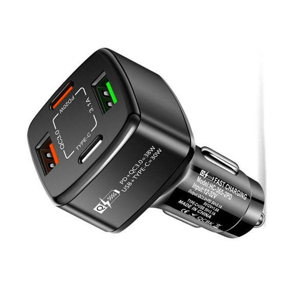 USB C Car Charging Adapter 4 Port Fast Speed Charging Adapter For ...