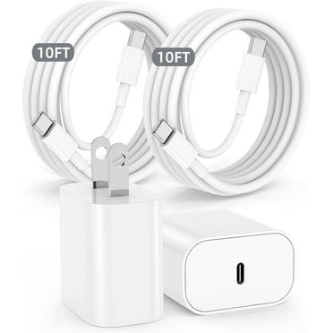 Bioonis Compatible for iPhone Charger, 2 Pack 20W PD USB C Wall Charger ...