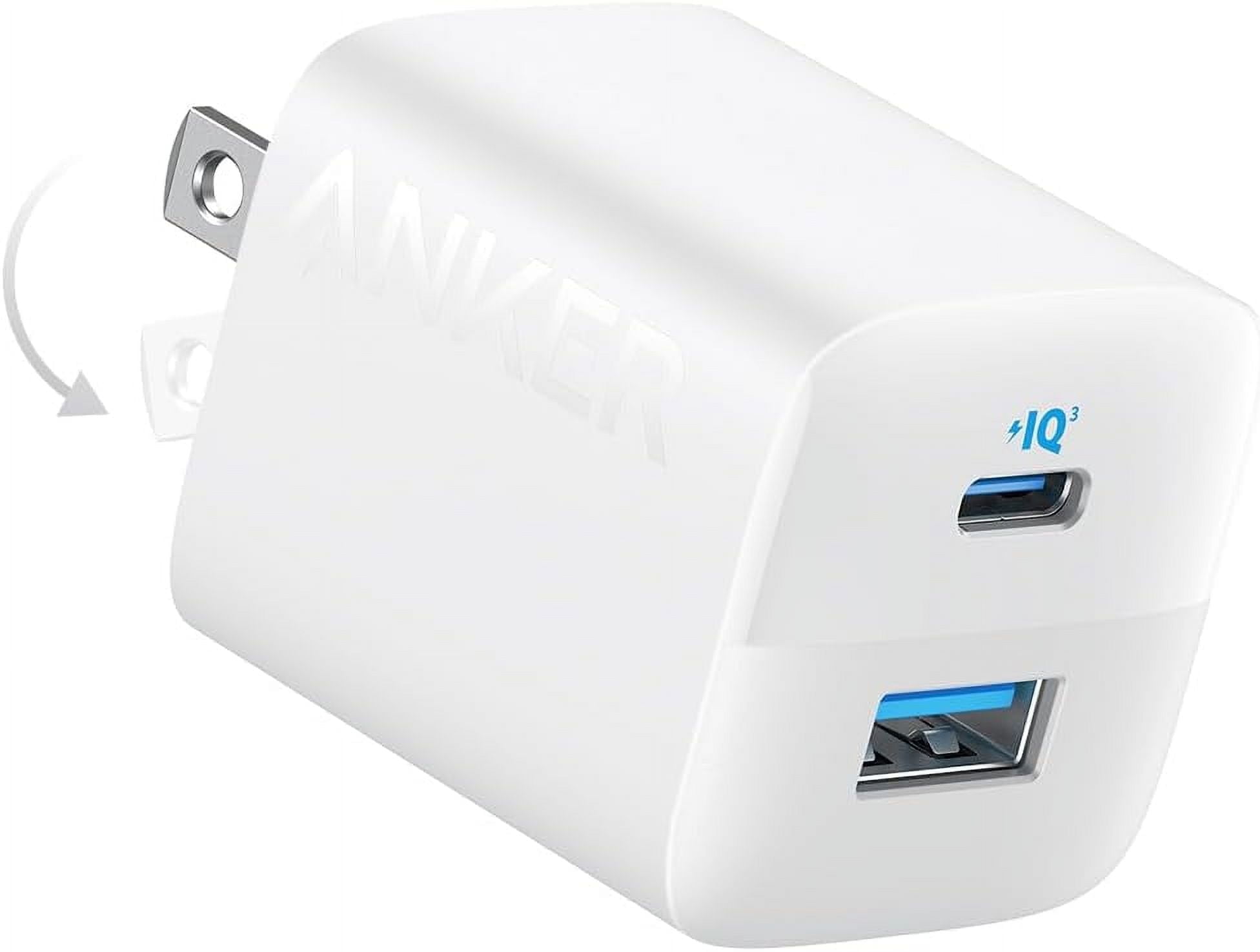 Anker 323 33W USB C Charger, 2 Port, Foldable Plug for iPhone 14 ...