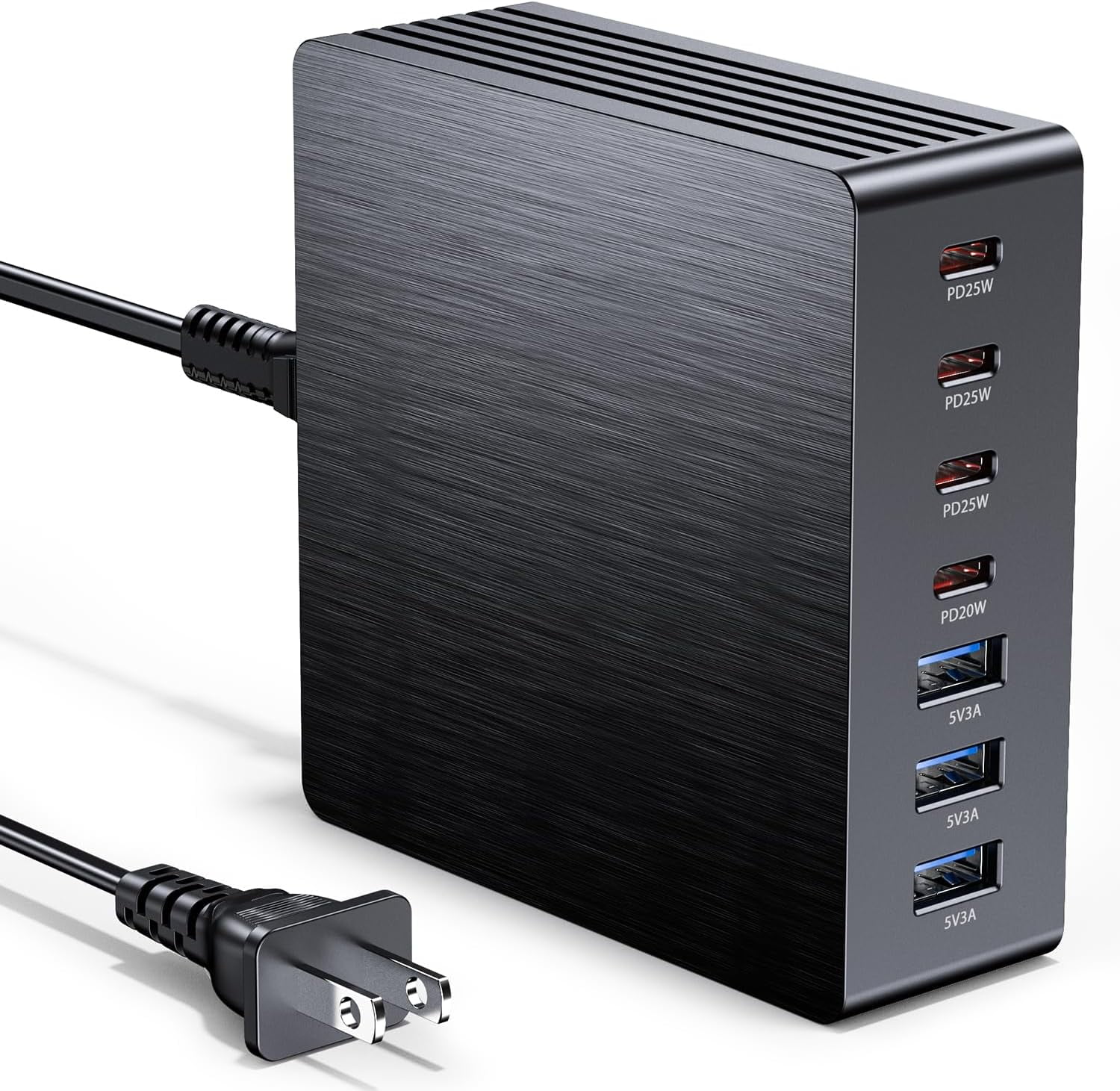 USB C Charger Block, 140W GaN III 7-Port Fast Charging Station for ...