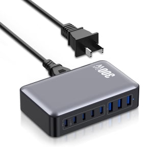 VHBW, USB C Charger, 6 Port Block, 55W USB Tower Charging Station ...