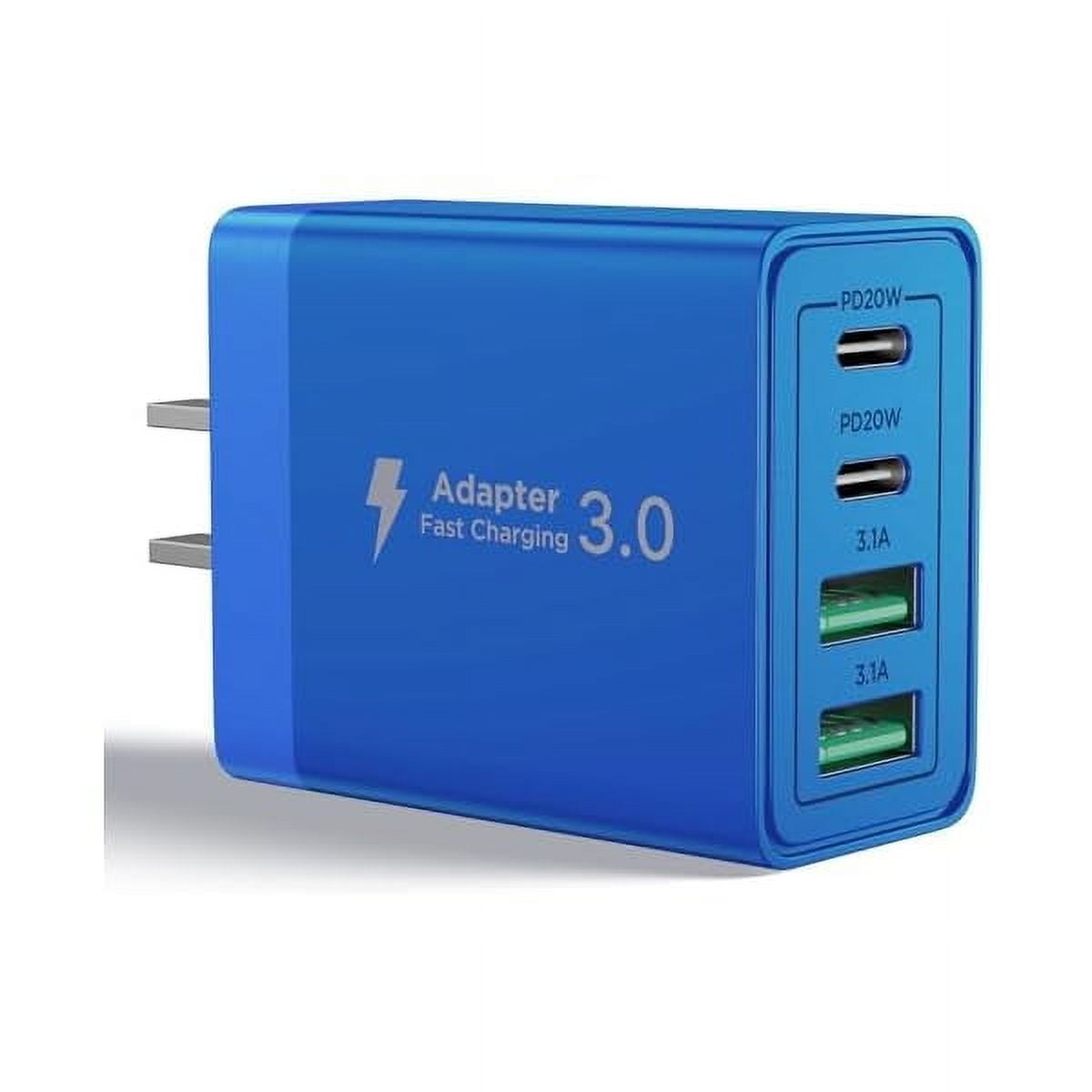 USB C Charger Block, 40W 4-Port Fast Charger 20W Type C Charging Block ...