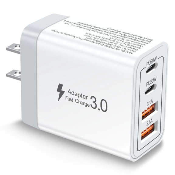 USB+C Wall Mount Phone Charger Portable Fast Charger For Smart Devices ...